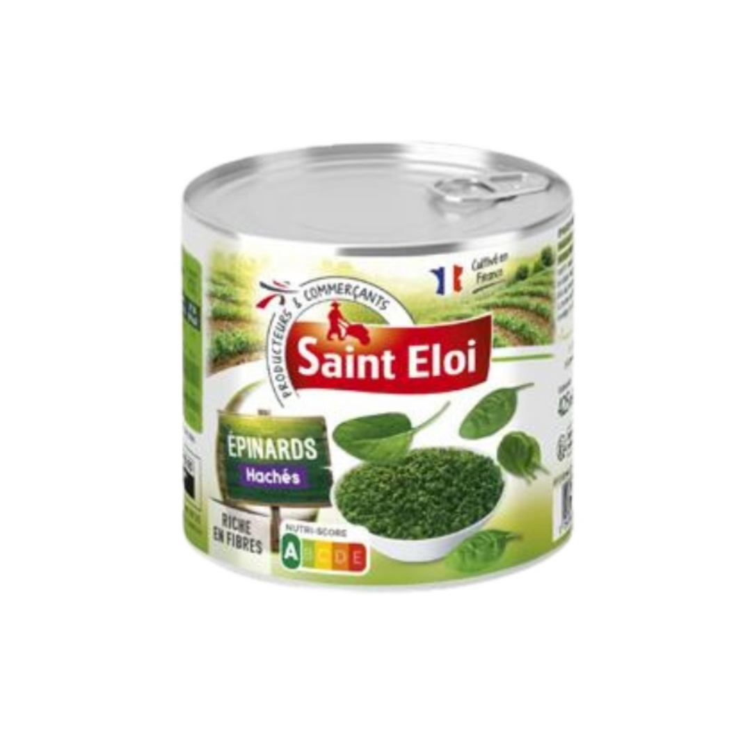 Canned Spinach Saint Eloi 395g | Chopped Spinach | French Foods ...