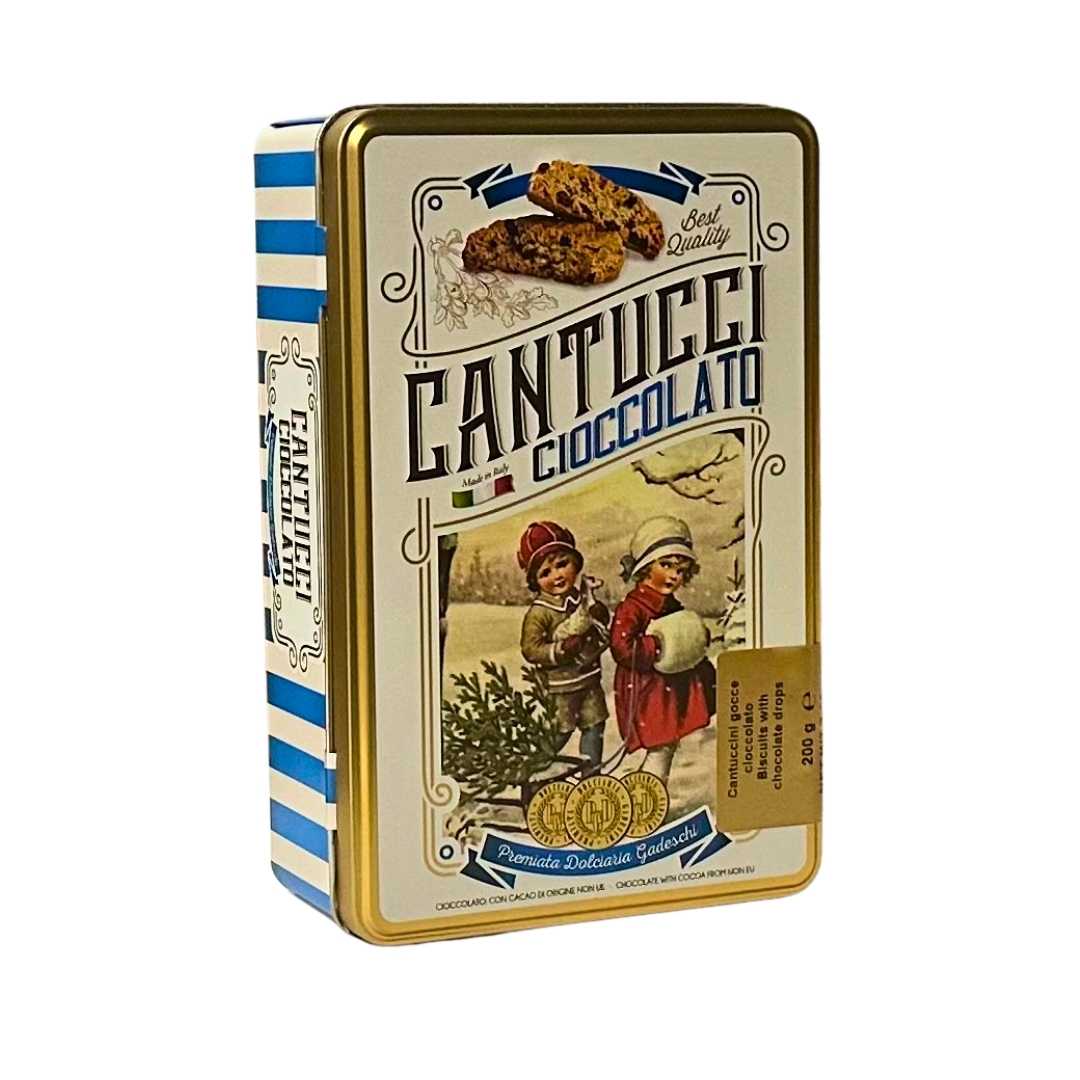 Cantucci Biscuits with Chocolate Chips Winter Tin 200g by Gadeschi | I ...