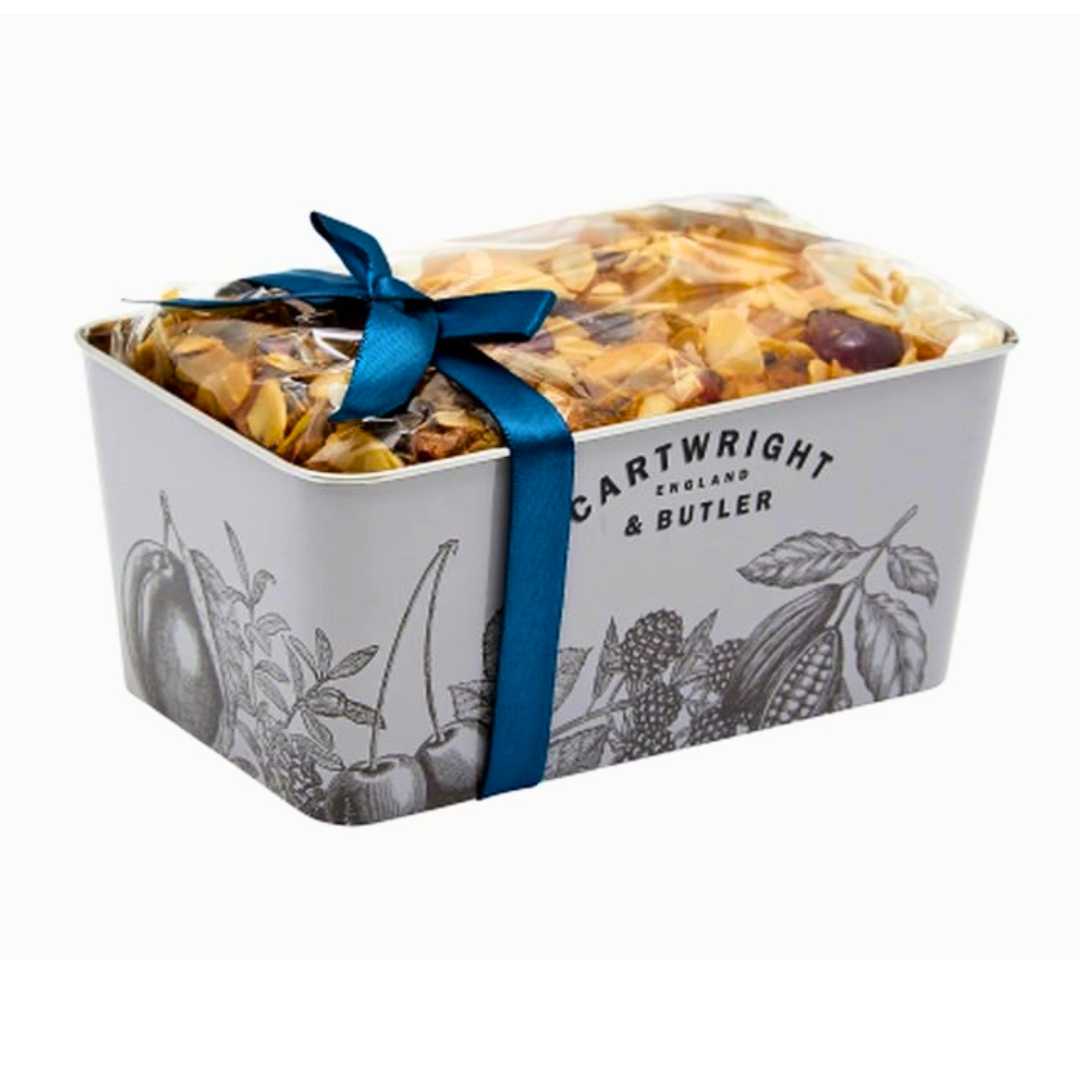 Cartwright & Butler Cherry and Almond Loaf Cake in Tin 550g — Gourmet ...