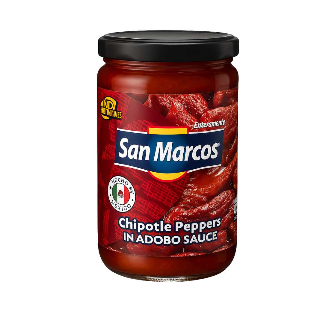 Mexican Foods | San Marcos Chipotle Peppers in Adobo Sauce 230g ...