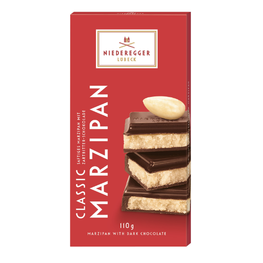 Chocolate Block with Marzipan filling Niederegger 110g — Gourmet World ...