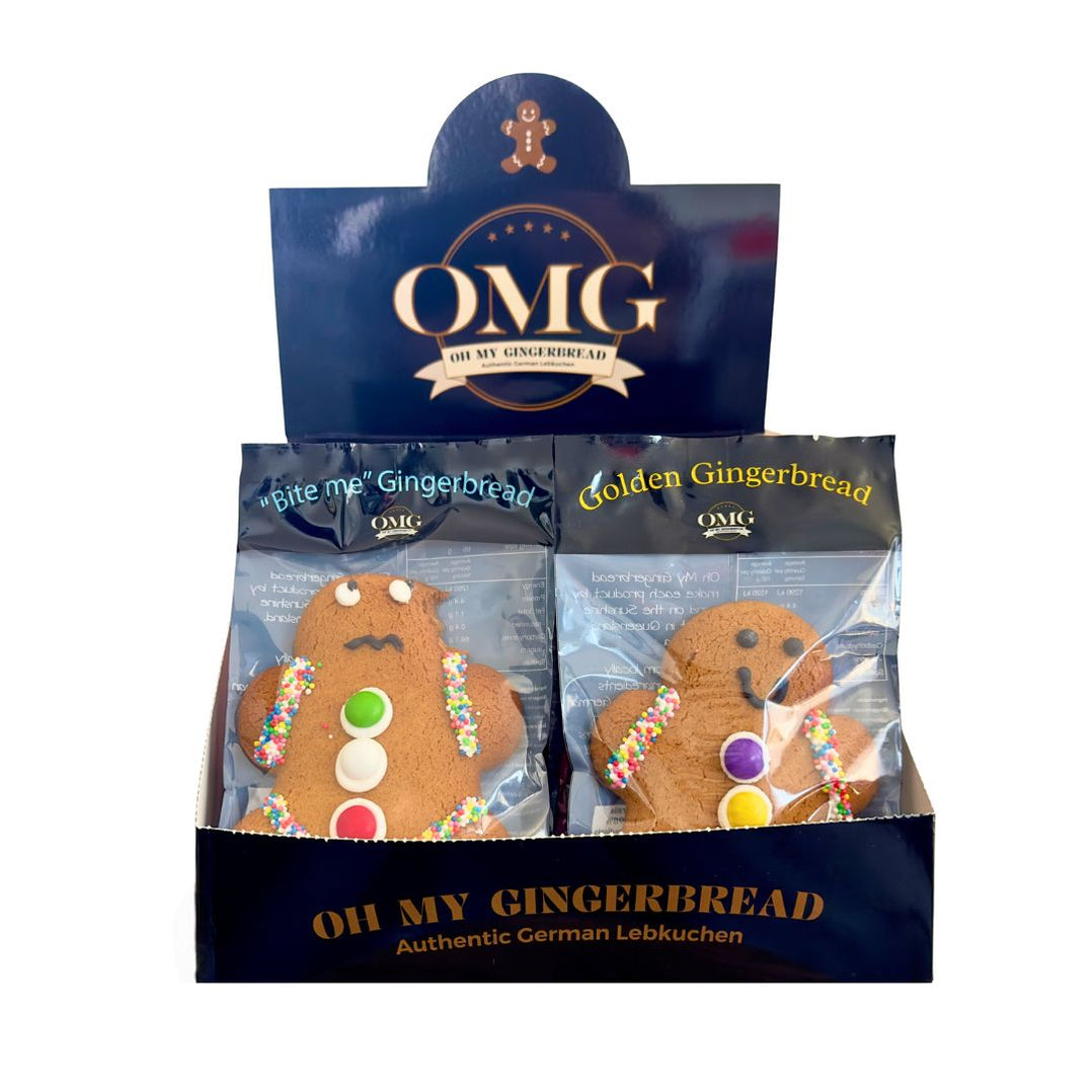 Gingerbread Men 85g OMG | Display 20 Gingerbread Men Cookies — Gourmet ...