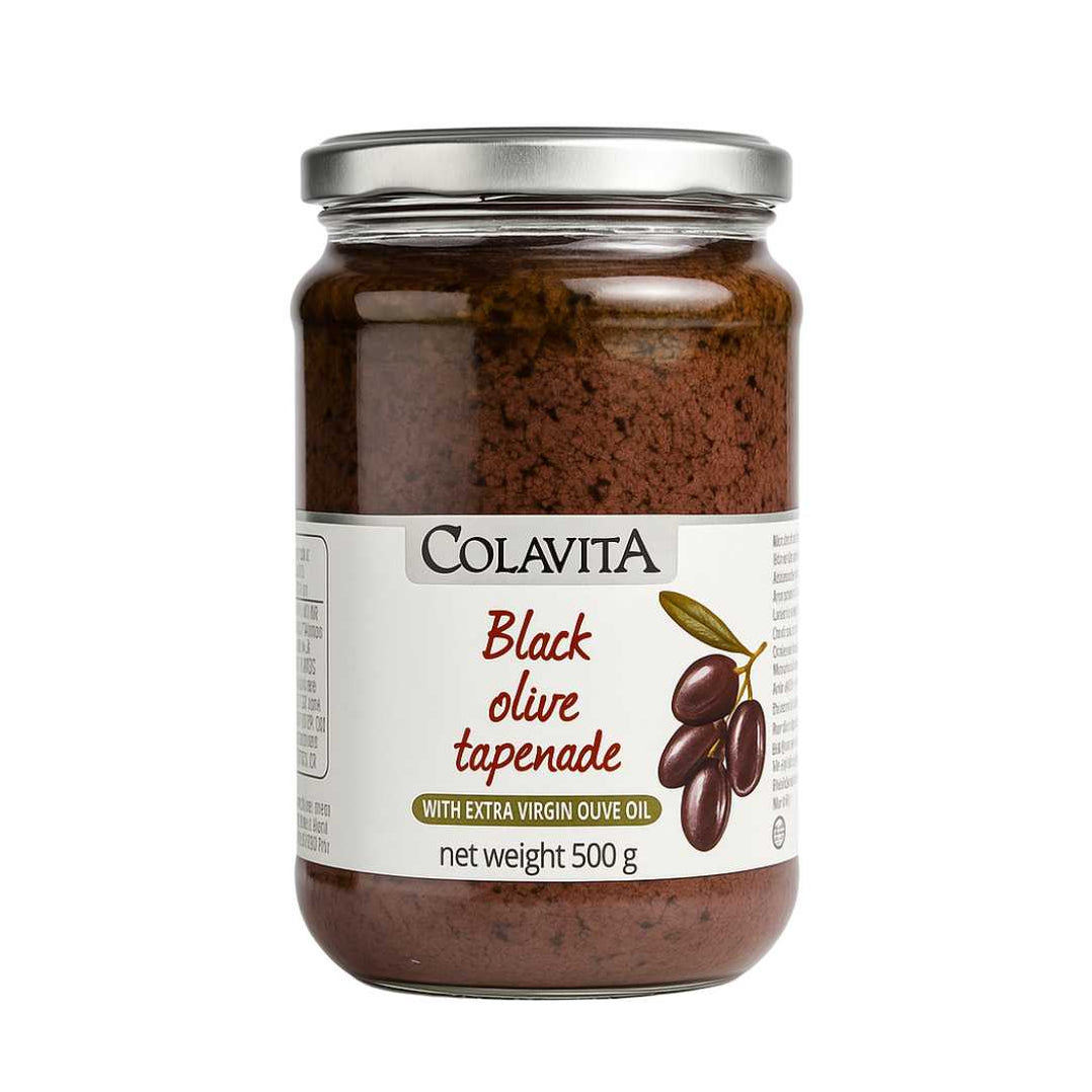 Colavita Black Olive Tapenade jar 500g | Italian Foods — Gourmet World ...