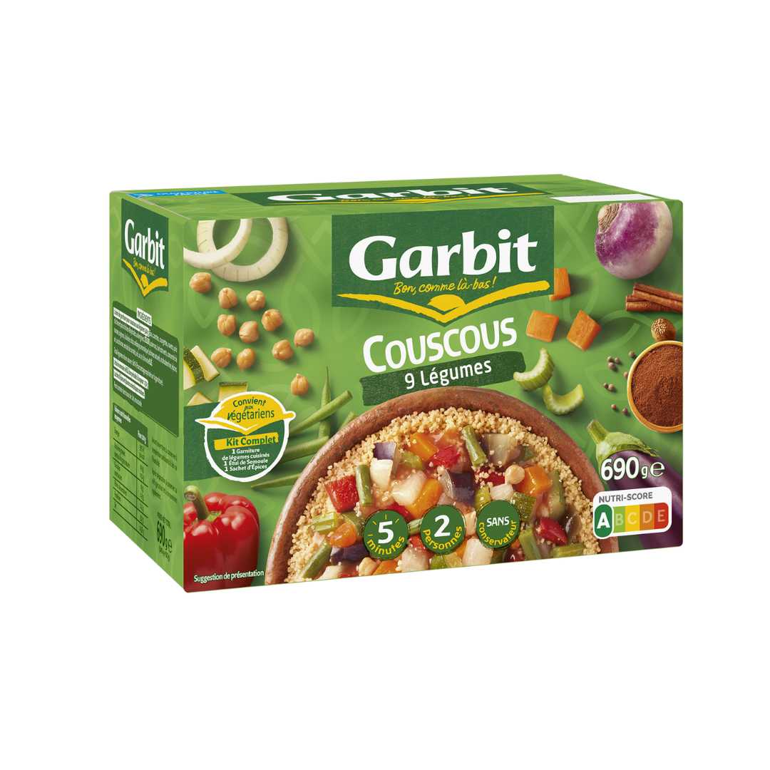 Couscous Garbit 9 Vegetables 690g | Ready to Eat — Gourmet World Foods