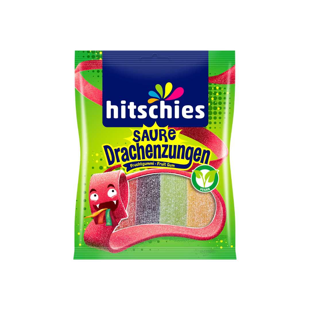 Hitschies Sour Dragon Tongue Gummies Mix 125g | Confectionery — Gourmet ...