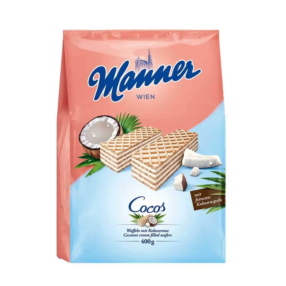 Manner Wafers Coconut 400g | European Foods — Gourmet World Foods