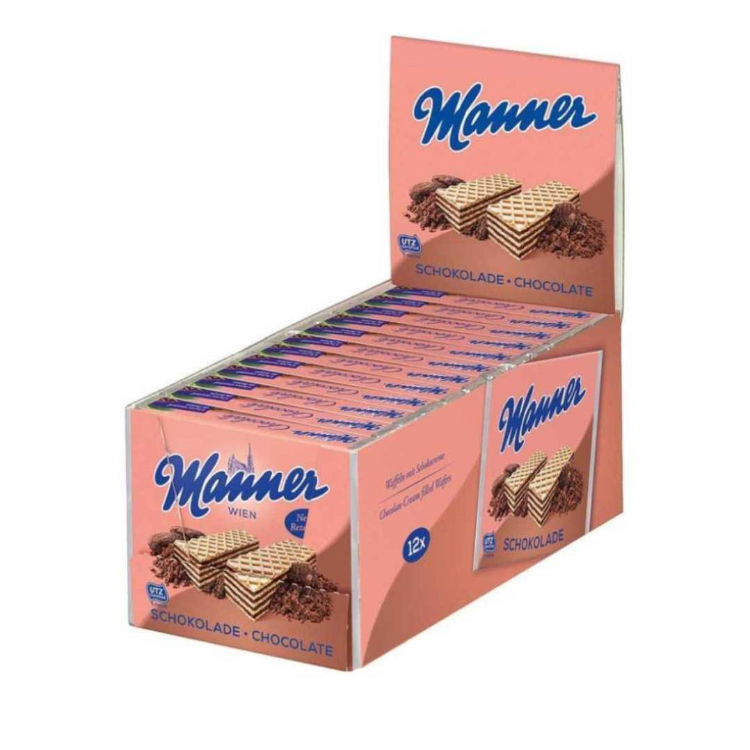 Manner Wafers Chocolate Cream 75g — Gourmet World Foods