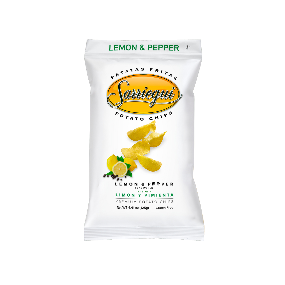 Potato Chips Lemon and Pepper with EVOO Sarriegui 125g — Gourmet World ...