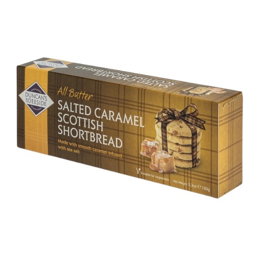 Salted Caramel Shortbread Duncan's of Deeside 150g — Gourmet World Foods