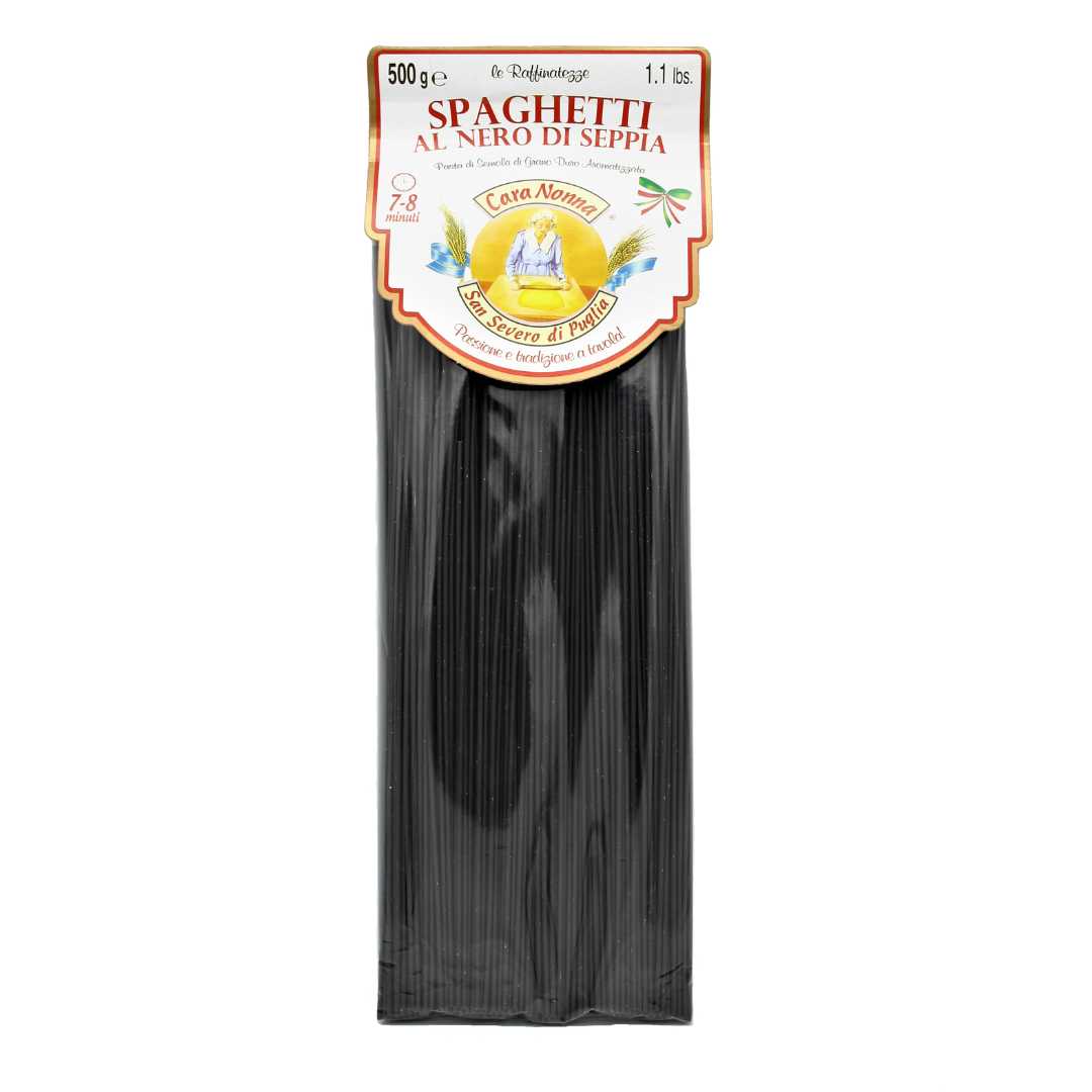 Spaguetti Al Nero Di Seppia Cara Nonna 500g | Squid Ink Pasta — Gourmet ...