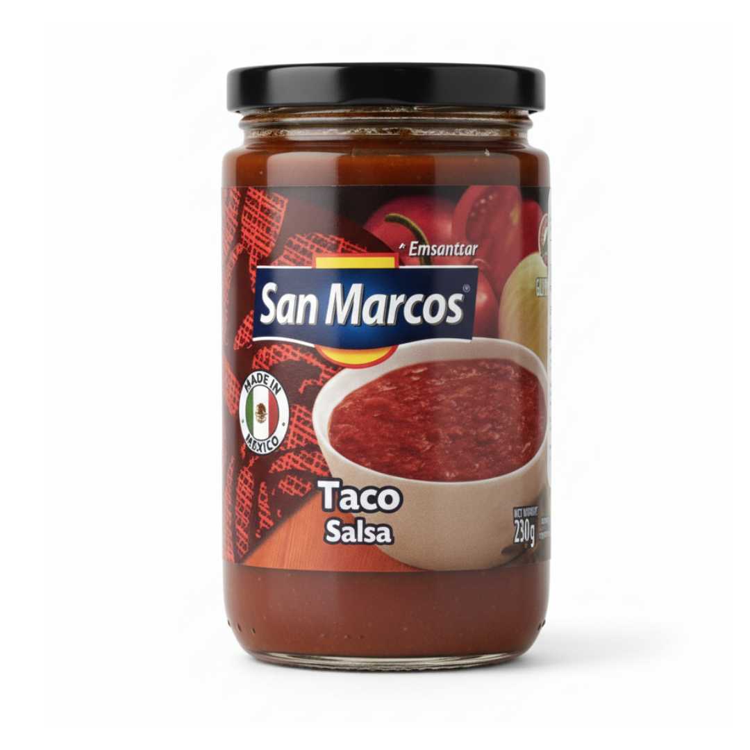 Taco Sauce San Marcos 230g | Mexican Foods | Taco Salsa — Gourmet World ...