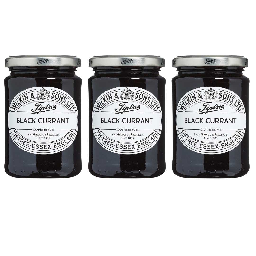Tiptree Blackcurrant Jam Value Pack 3 x 340g Jars | British Foods ...