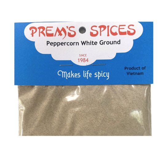 White Pepper Powder Prem's Spices 30g — Gourmet World Foods