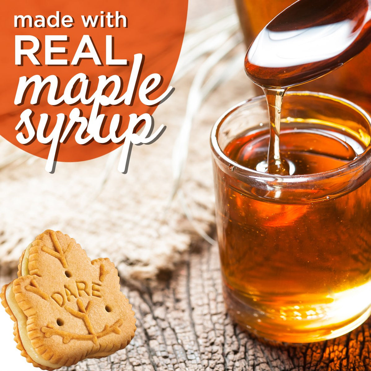 Dare Maple Leaf Cookies Cream-filled 300g — Gourmet World Foods