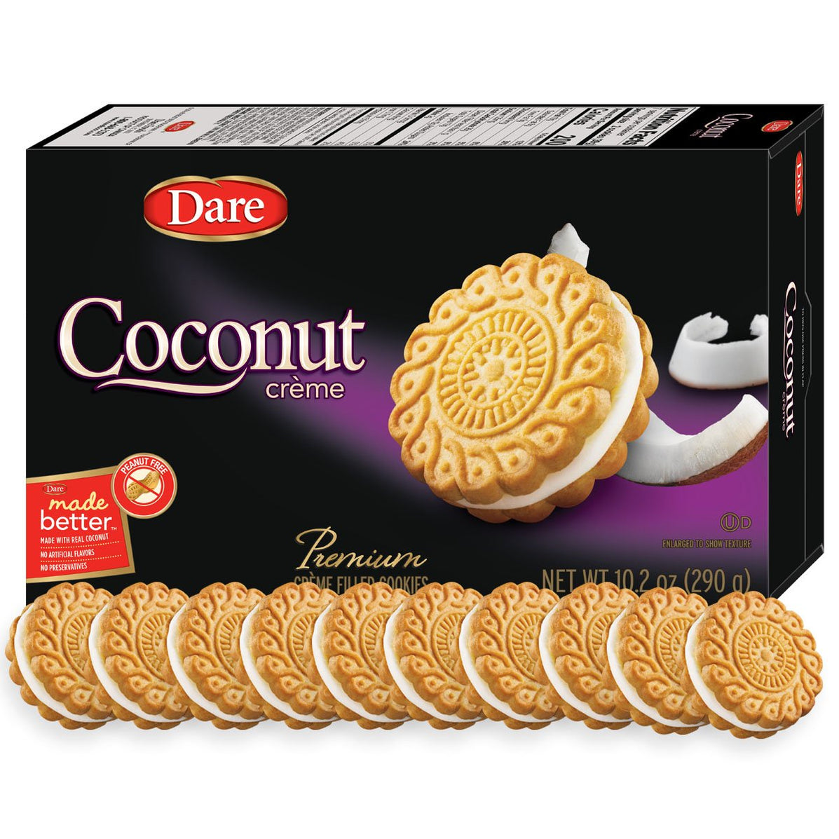 Dare Cookies Australia Coconut Cream-filled 300g — Gourmet World Foods