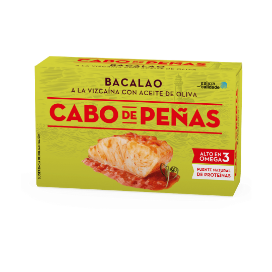 Spanish Foods | Cod Fish in Biscayne Sauce Cabo de Peñas 111g — Gourmet ...