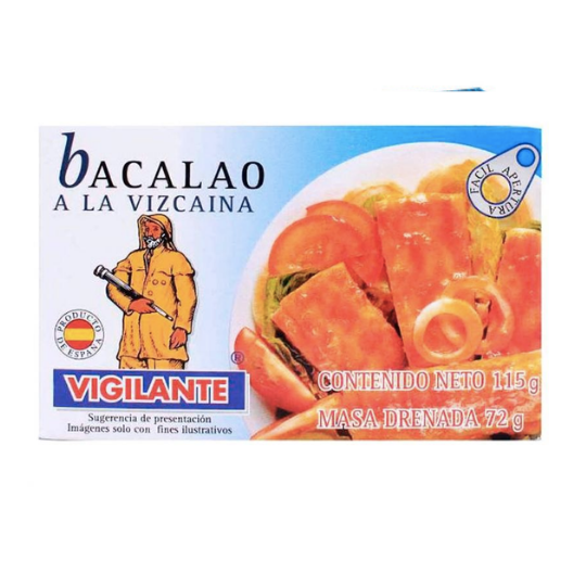 Canned Cod Fish in Biscayne Sauce Vigilante 115g — Gourmet World Foods
