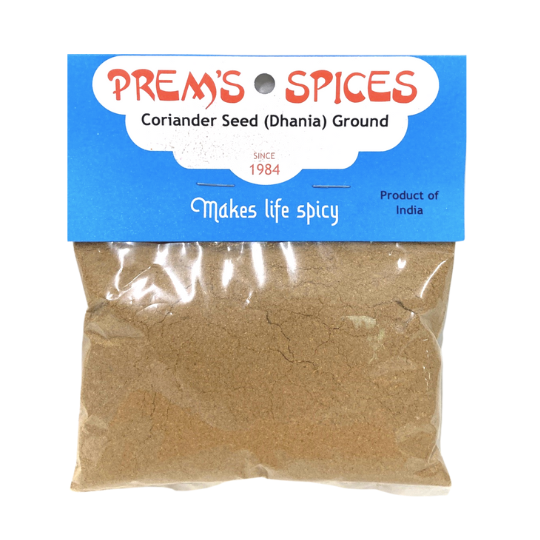 Ground Coriander Prem's Spices 90g — Gourmet World Foods
