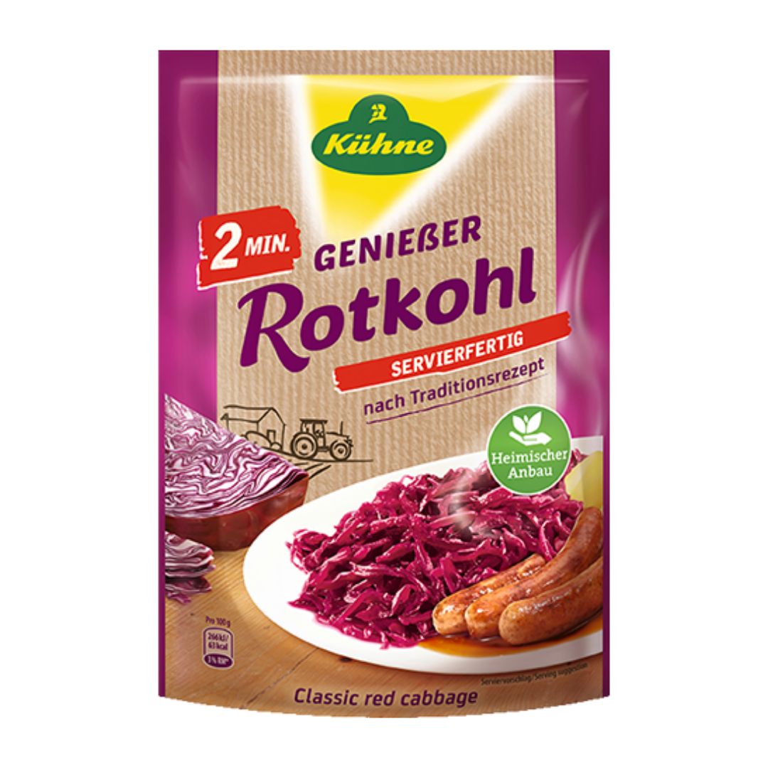 Red Cabbage Classic Kuhne 400g German Foods | European Foods — Gourmet ...