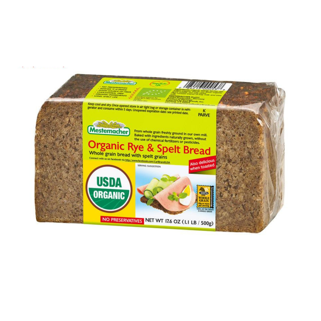 Organic Rye and Spelt German Bread Mestemacher 500g — Gourmet World Foods