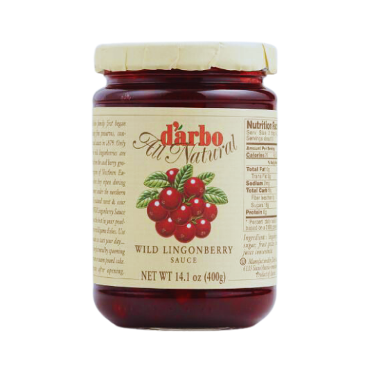 Lingonberry Jam D'Arbo 400g — Gourmet World Foods