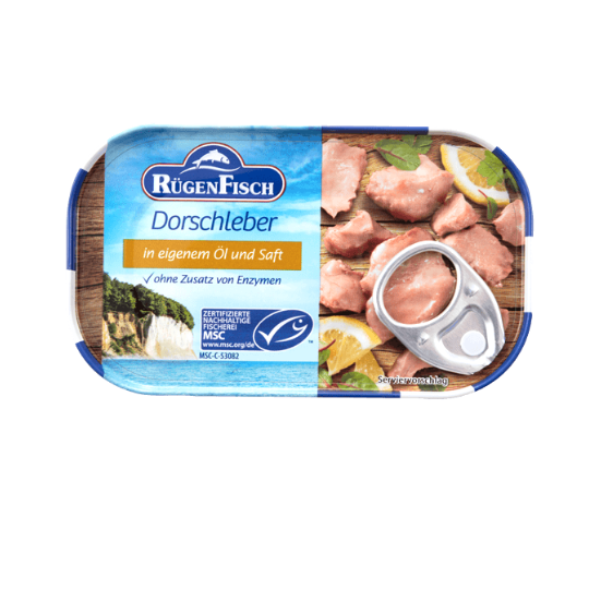 Cod Liver Rugen Fisch 120g | German Foods — Gourmet World Foods