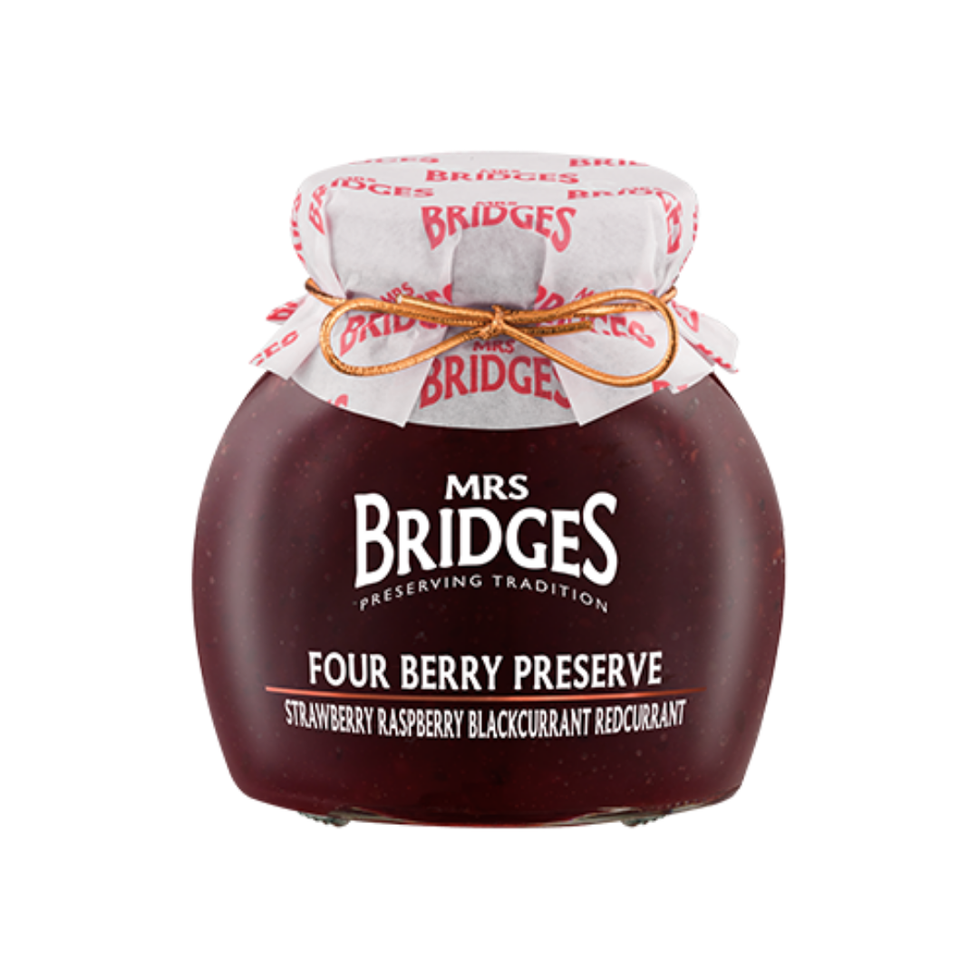 Mrs Bridges Four Berry Preserve 340g | English Foods — Gourmet World Foods