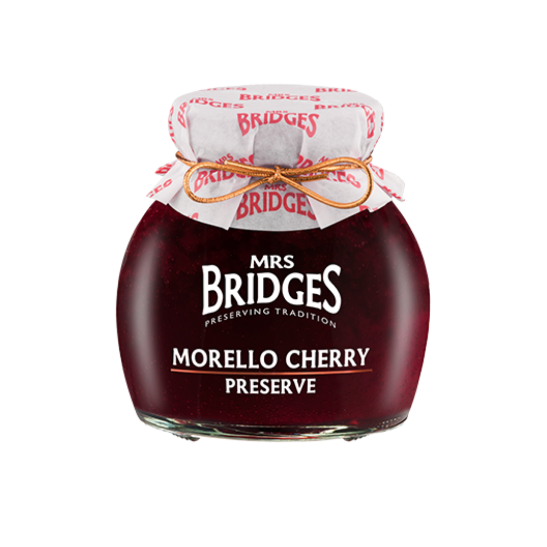 Mrs Bridges Morello Cherry Preserve jar 340g — Gourmet World Foods