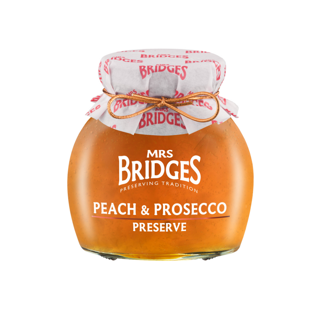 Mrs Bridges Peach & Prosecco Preserve 340g | British Foods — Gourmet ...