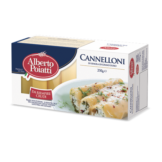 Cannelloni Pasta Alberto Poiatti 250g — Gourmet World Foods