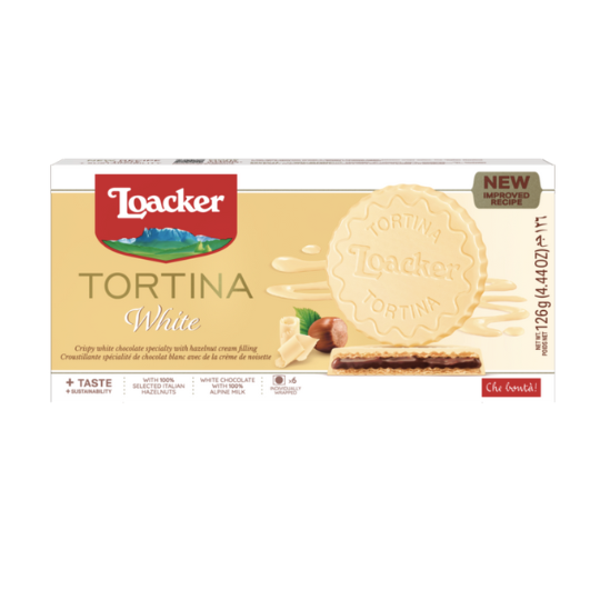 Loacker Biscuits Tortina White Chocolate 125g — Gourmet World Foods