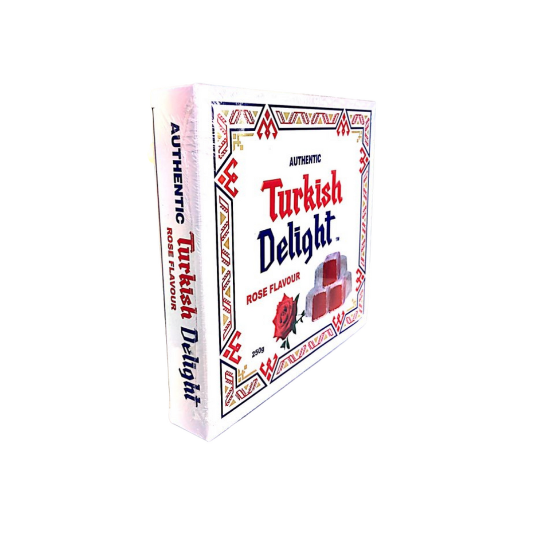 Turkish Delight Rose Flavour Authentic 250g Box — Gourmet World Foods