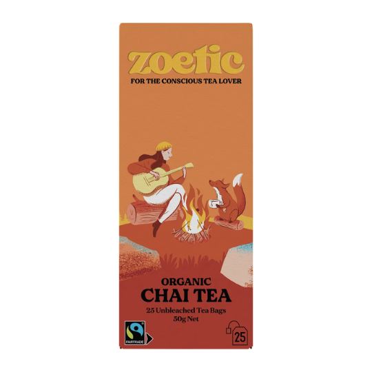 Chai Tea Organic Zoetic 25 Tea bags — Gourmet World Foods